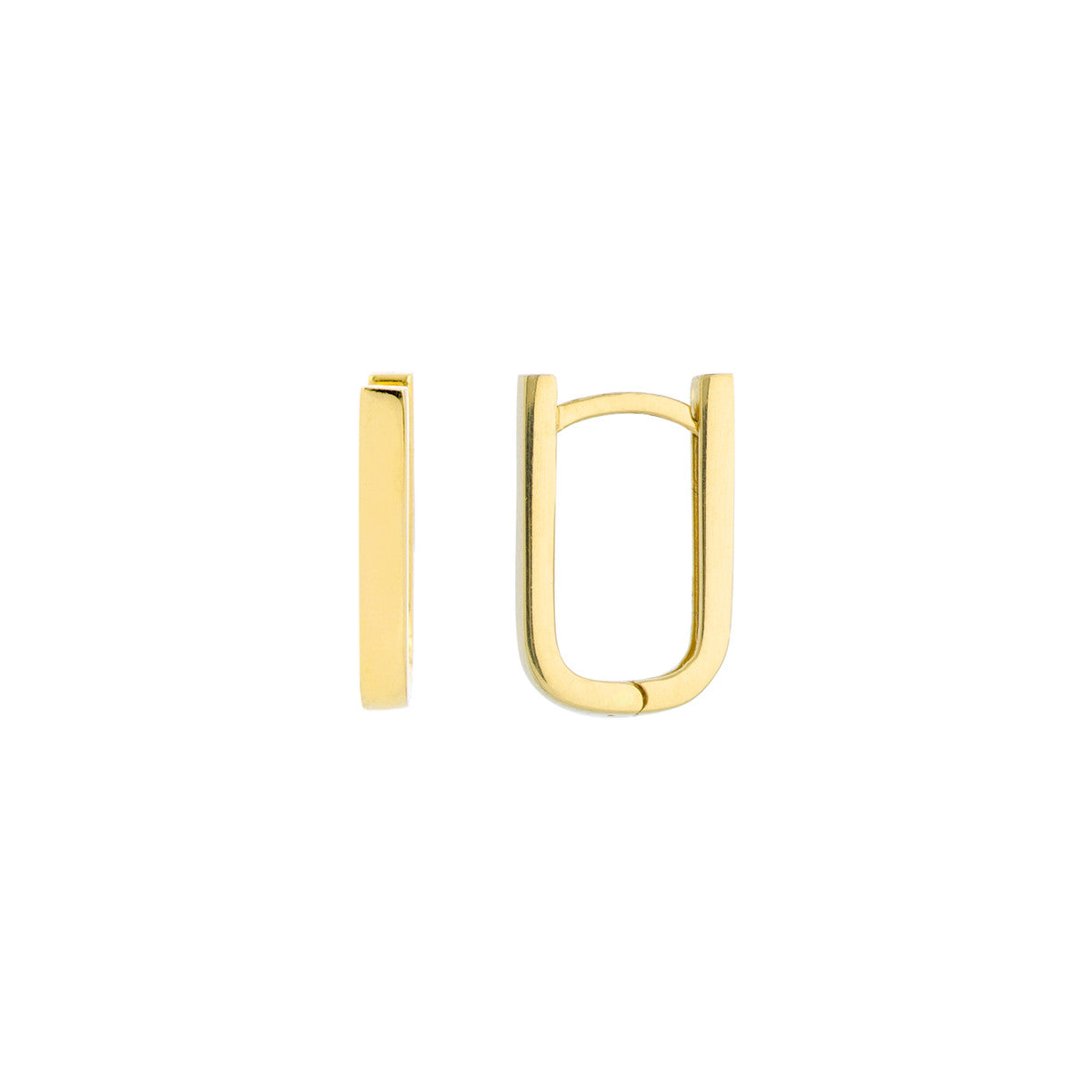 14KT THIN PAPERCLIP HOOP